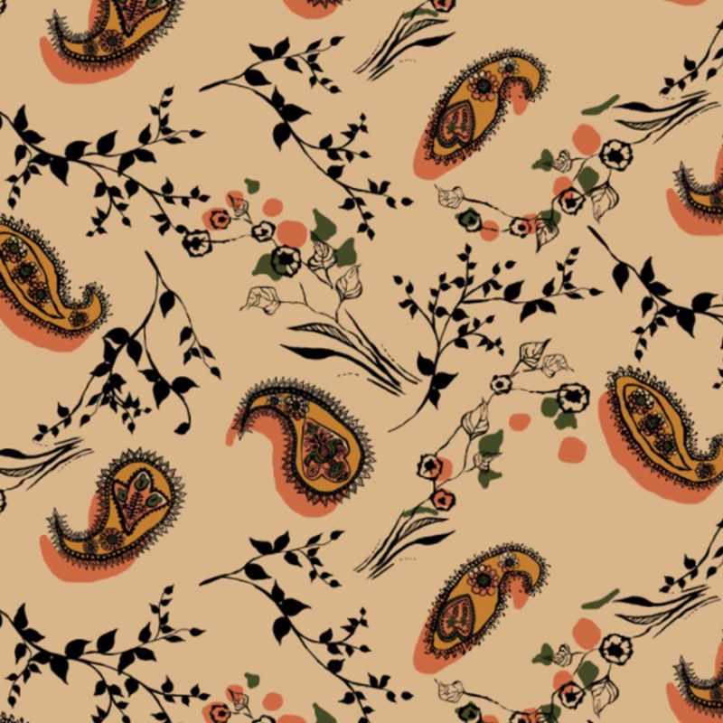 Paisley Fabric/Textile Print UK Designer | MatchyMatchy Design